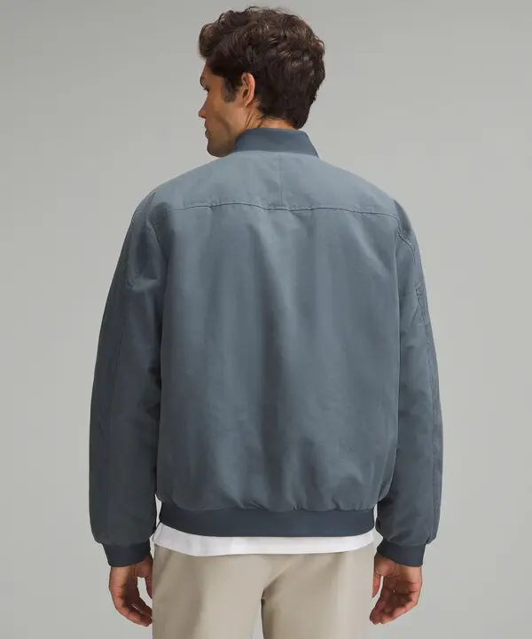 Lululemon Reversible Insulated Bomber Jacket In Oil Grey - 40% Off